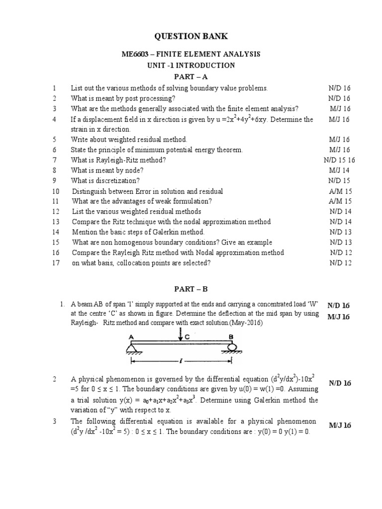 Fea | PDF | Finite Element Method | Matrix (Mathematics)