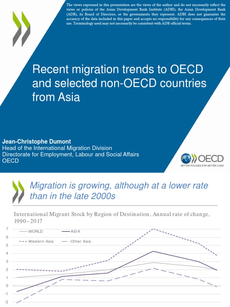 Recent Migration Trends To OECD and Selected Non-OECD Countries From ...