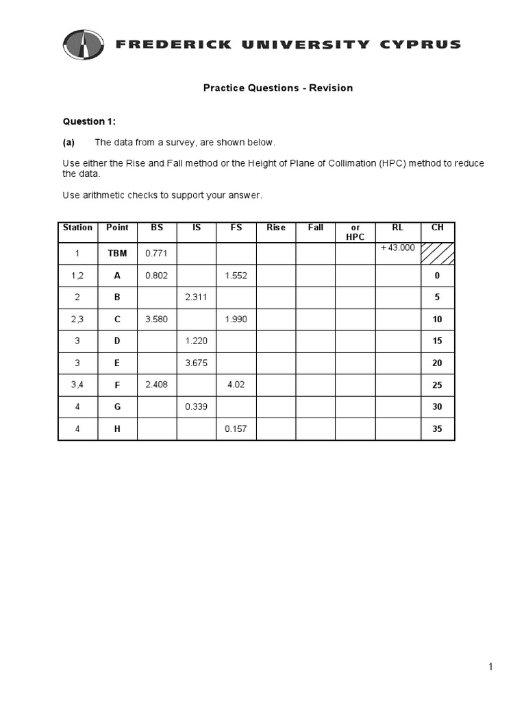 Practice Questions - Revision | PDF | Observational Error | Accuracy ...