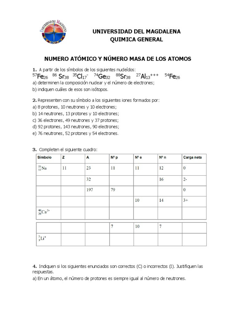 Estructura Atomica | PDF | Átomos | Protón