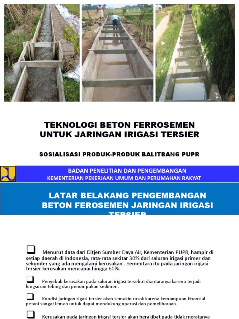 10 - Beton Ferosemen Jaringan Irigasi Tersier | PDF