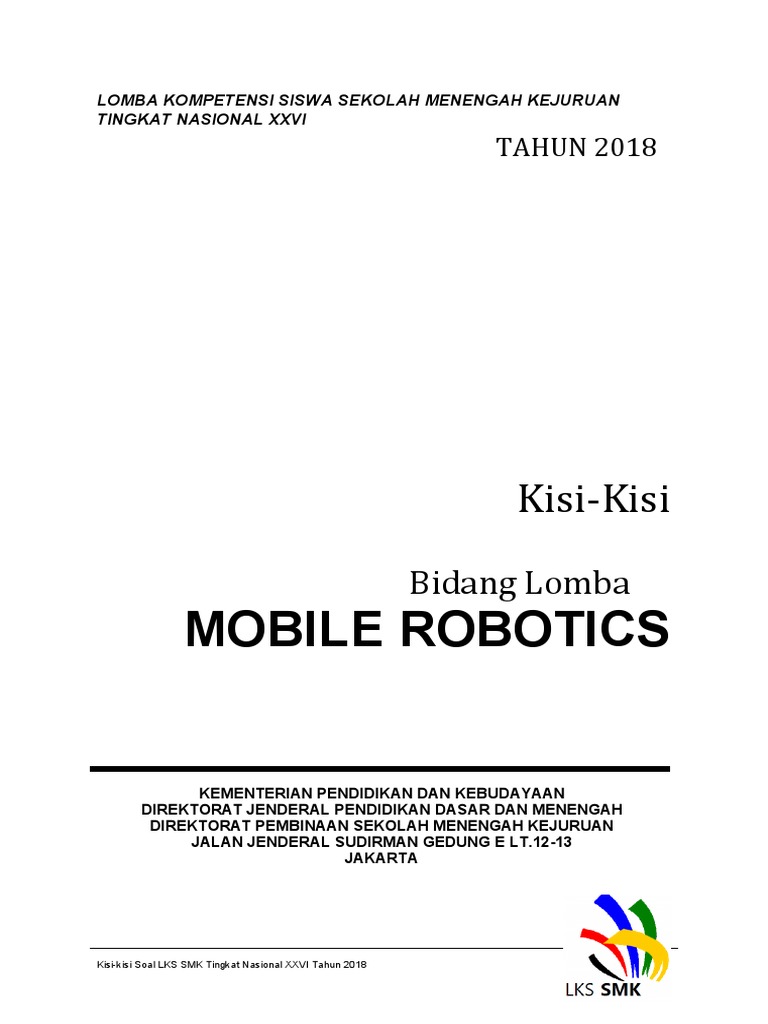 Mobile Robotics - Test Project LKS Nasional 2018 v2-5 PDF | PDF