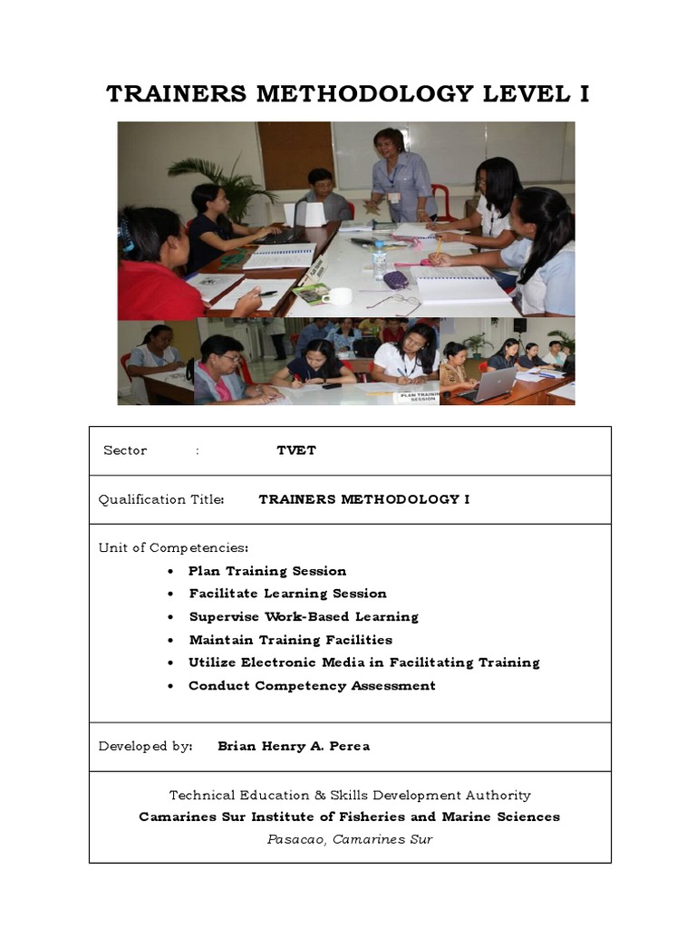 Trainers Methodology Level I: Sector: Tvet | PDF