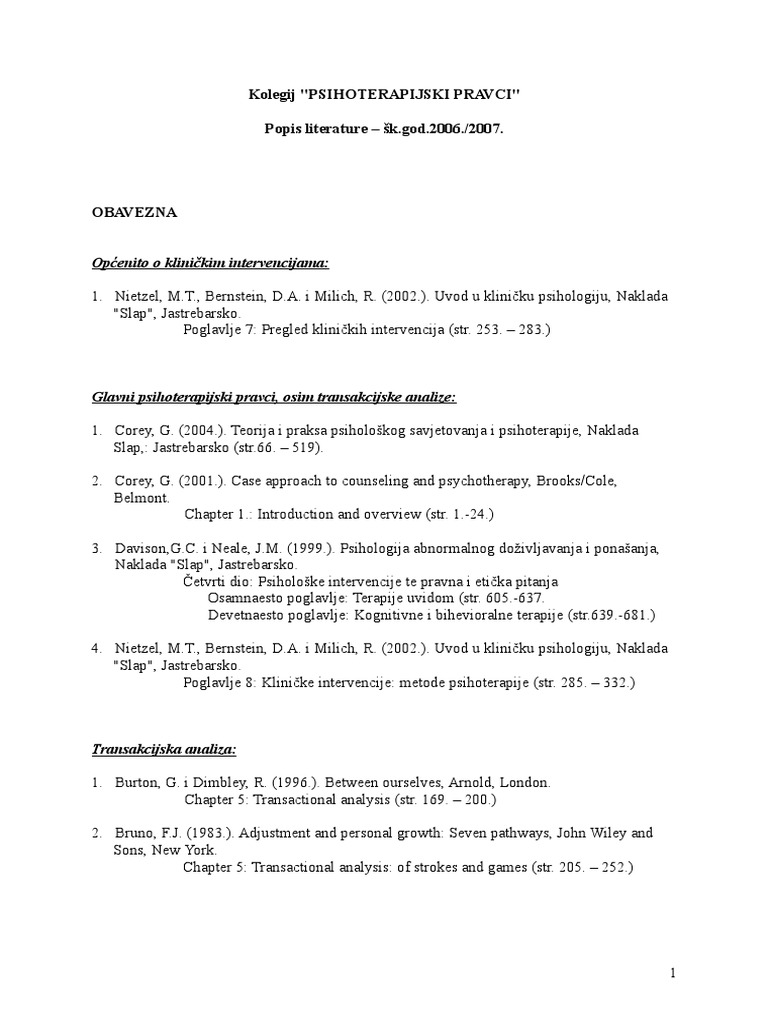 Popis Literature | PDF | Positive Psychology | Neuroscience