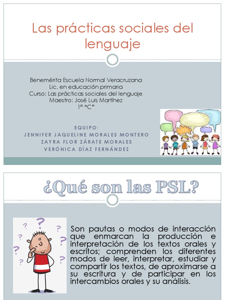 Las Prácticas Sociales Del Lenguaje Educación De La Primera Infancia