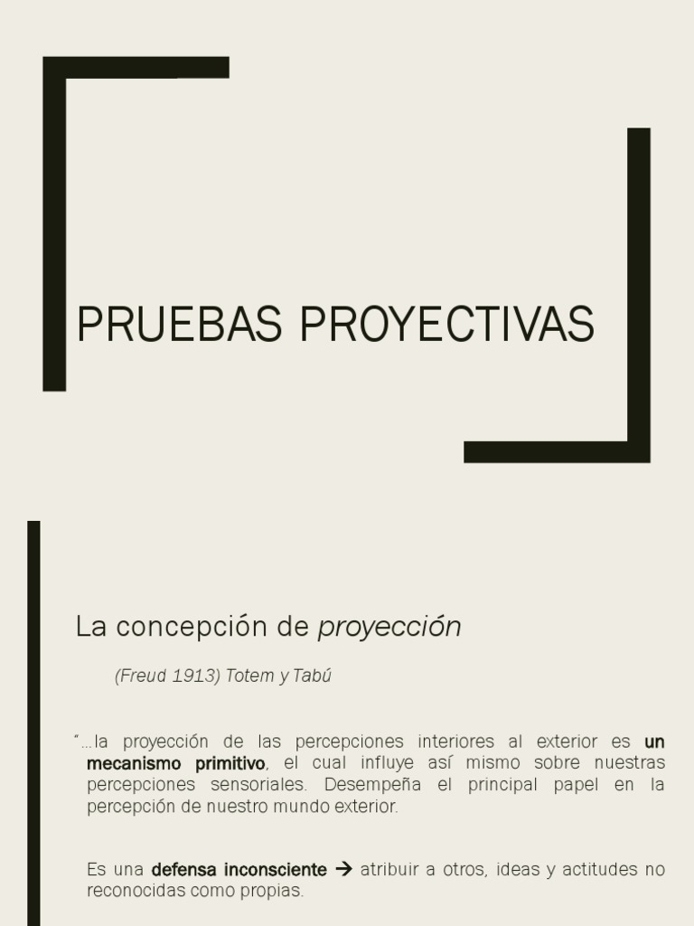 pruebas-proyectivas | Psique (psicología) | Psicoanálisis