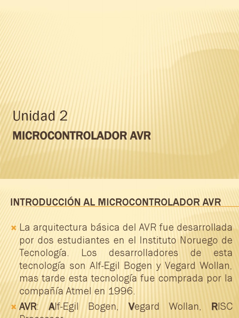 Unidadii Microcontrolador Avr | PDF | Microcontrolador | Poco