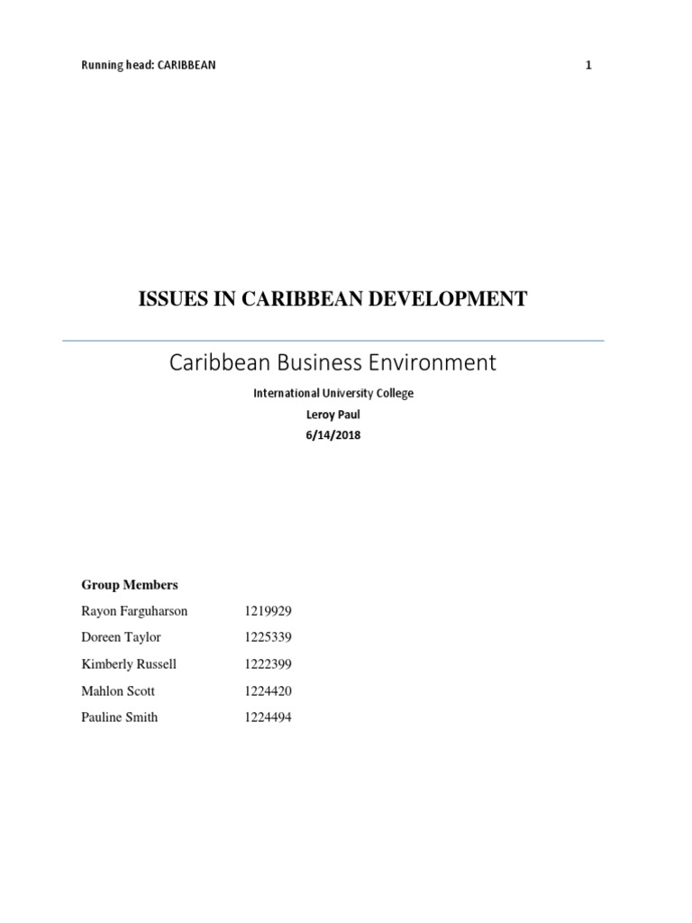 Caribbean Development Challenges | PDF | Economic Development | Gross ...