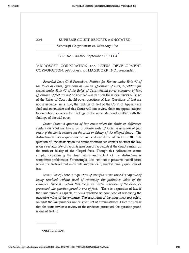 Microsoft v. Maxicorp ESCRA | PDF | Search And Seizure | Probable Cause