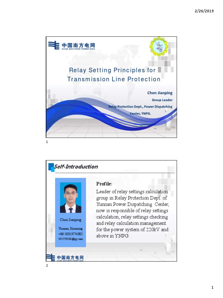 Module 6-Relay Setting Principles For Transmission Line Protection PDF ...