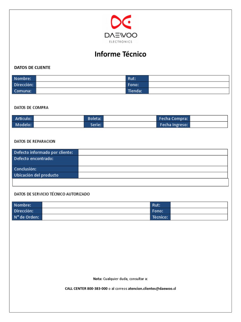 Formato Informe Tecnico | PDF | Negocios | Informática