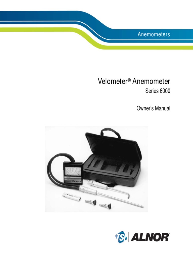 17 Velometer Series 6000 PDF | PDF | Duct (Flow) | Flow Measurement