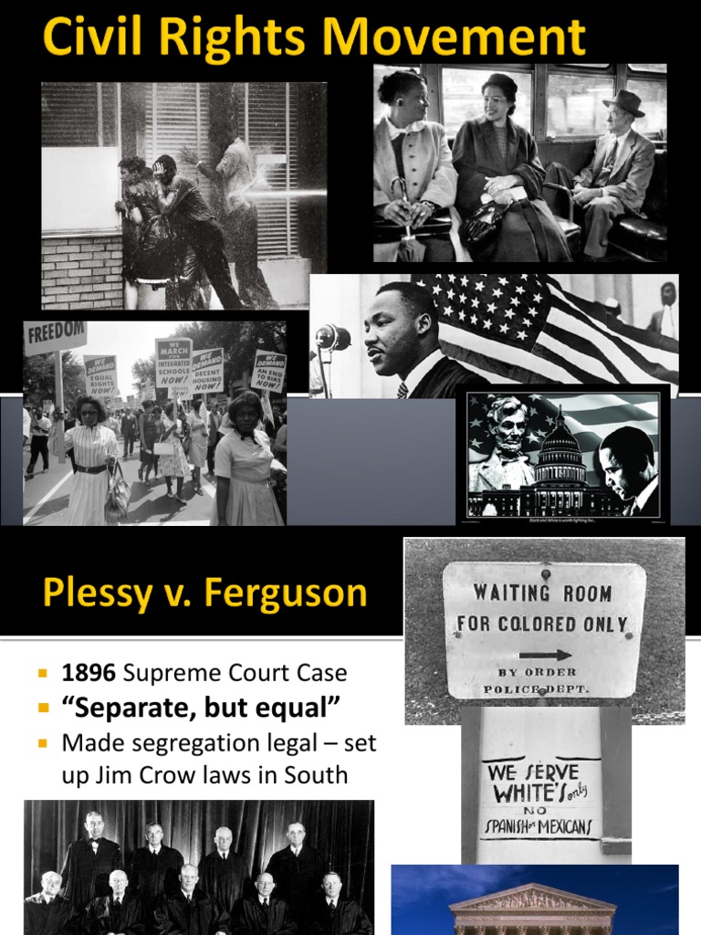 The Civil Rights Movement | PDF | Jim Crow Laws | Politics And Race