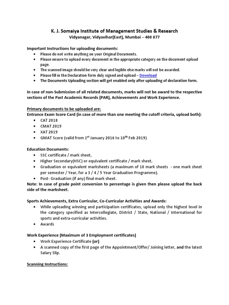 Instructions Documents Upload | PDF | Learning