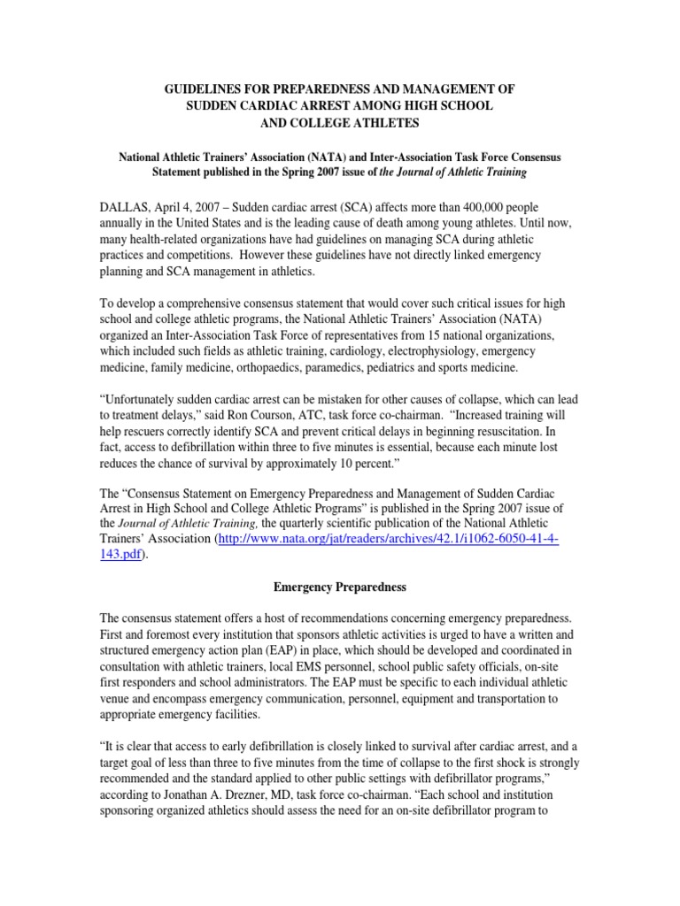 Guidelines PCR ESCOLA | PDF | Cardiac Arrest | Cardiopulmonary ...