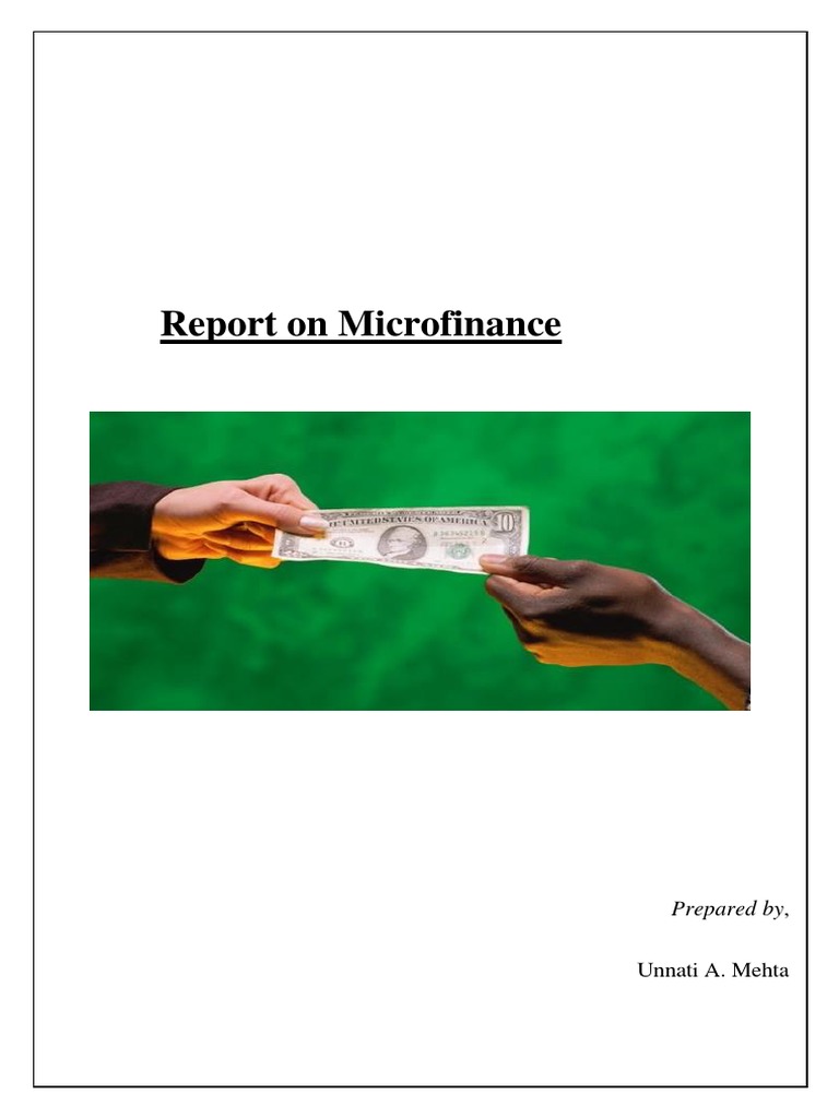 Project On Micro Finance | PDF | Microfinance | Grameen Bank