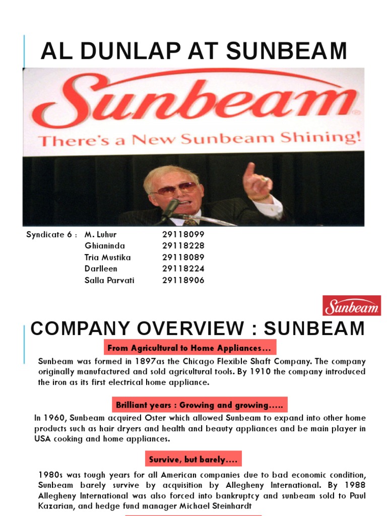 Sunbeam 20 Pdf Stakeholder Corporate Companies