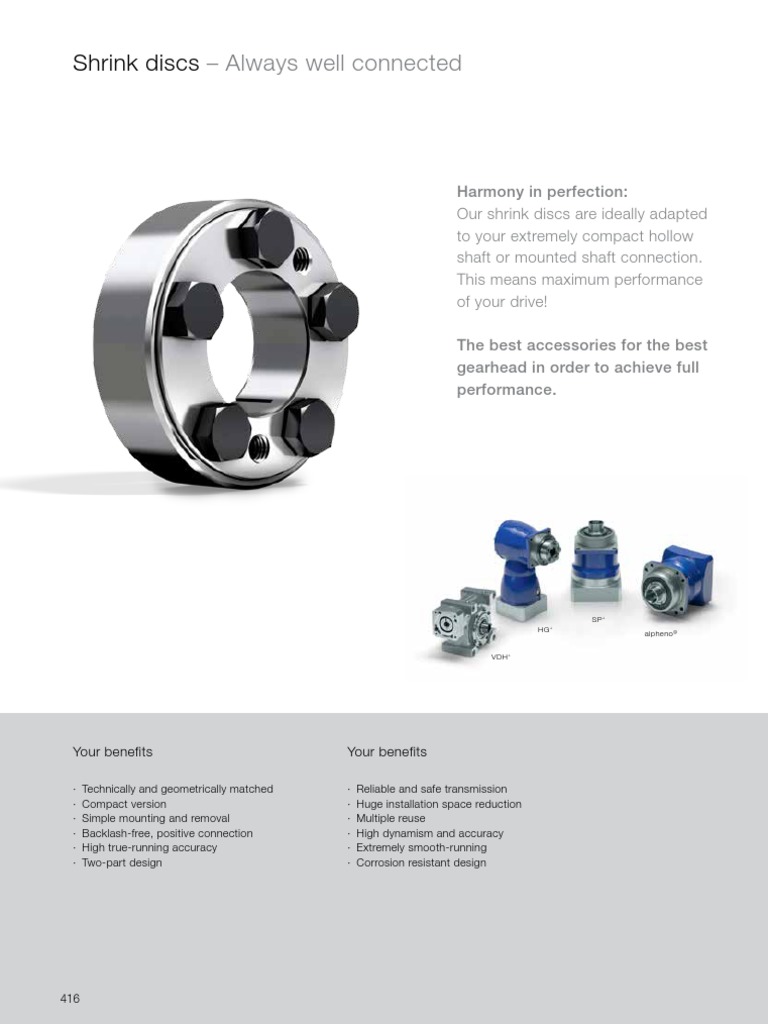 21 Product Catalog Alpha Shrink Discs en PDF | PDF | Mechanical ...