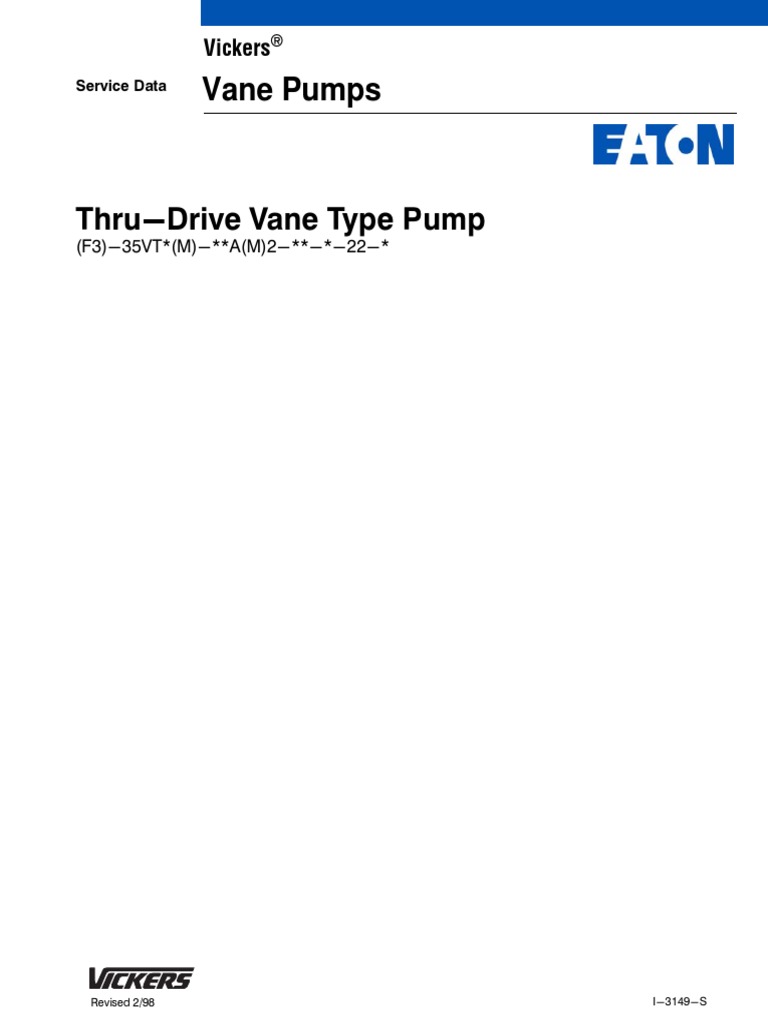 Pump 35 VT | PDF | Screw | Pump