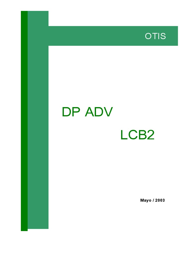 Manual ADV DP Con LCB II - Pt.es | PDF | Ascensor | Corriente eléctrica