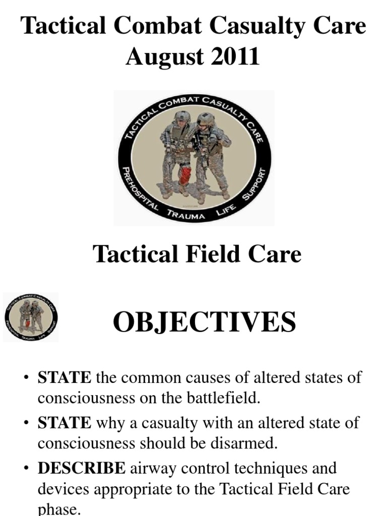 Tactical Field Care 110808 | PDF | Intravenous Therapy | Shock ...