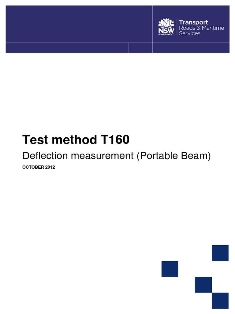 Test Method T160 PDF | PDF | Tire | Road Surface