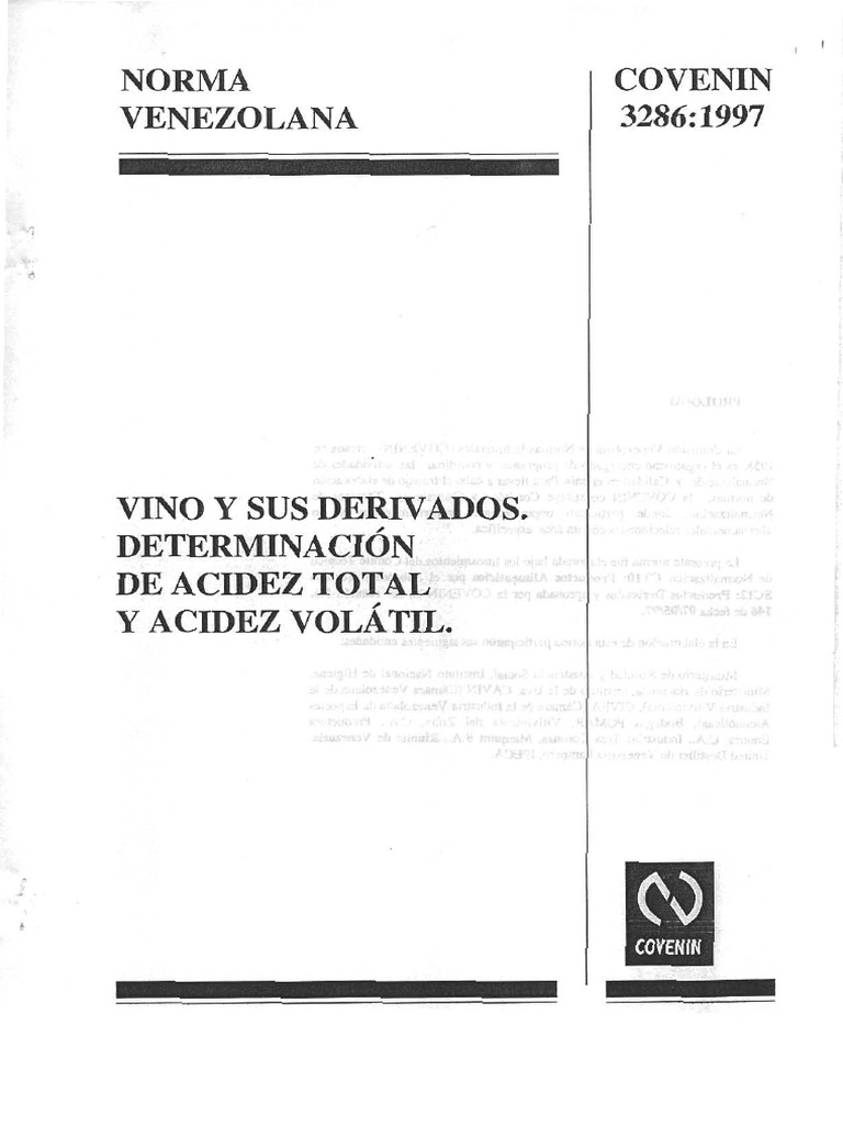 3286-97 Acidez Total y Acidez Volatil PDF | PDF
