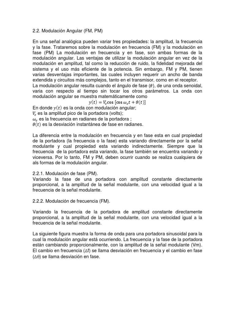 Modulacion AM y PM | PDF | Modulación de frecuencia | Modulación