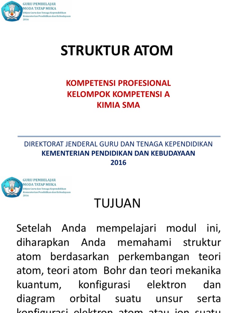 Pro. Struktur Atom | PDF | Metode & Bahan Ajar
