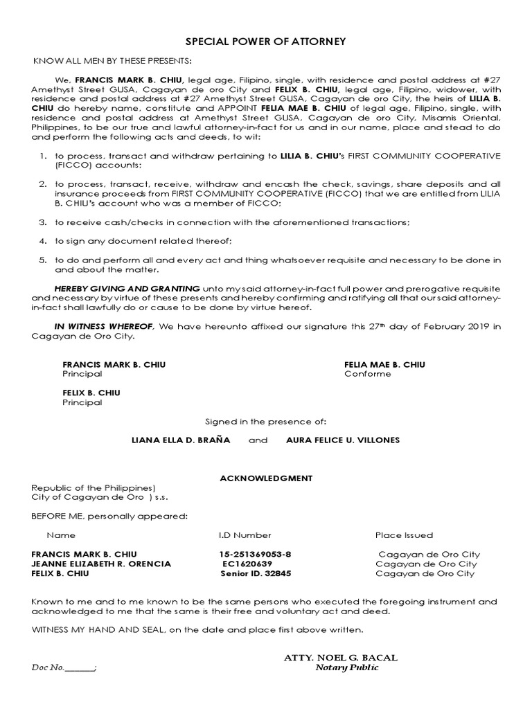 SPA - To Process & Transact - FICCO2 | PDF | Civil Law (Common Law ...