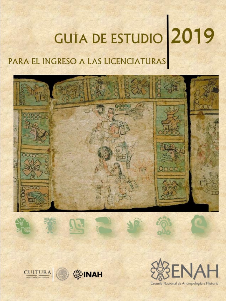 (GUÍA) Admisión ENAH 2019 PDF | PDF | Antropología | Arqueología