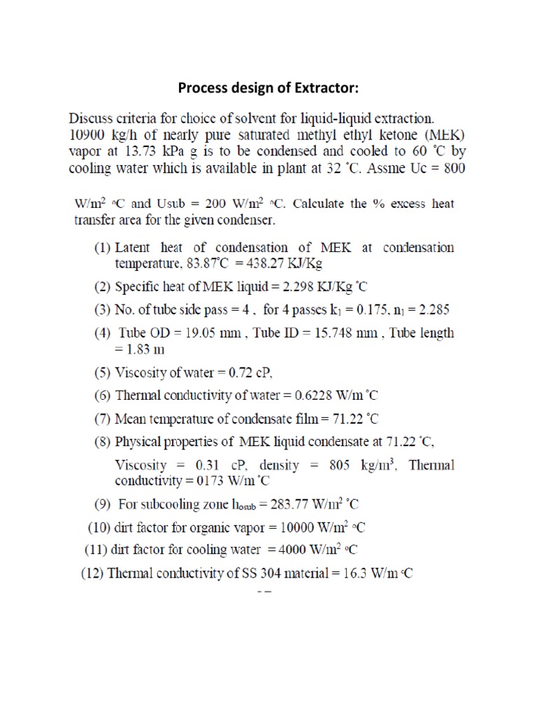Process Design of Extractor | PDF | Art | Computers