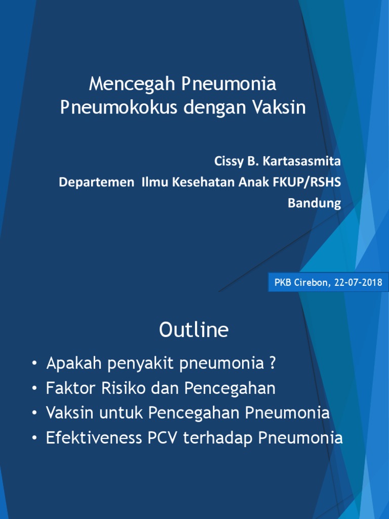 Vaksin Pneumokokus untuk Cegah Pneumonia | PDF | Pneumonia | Chronic ...