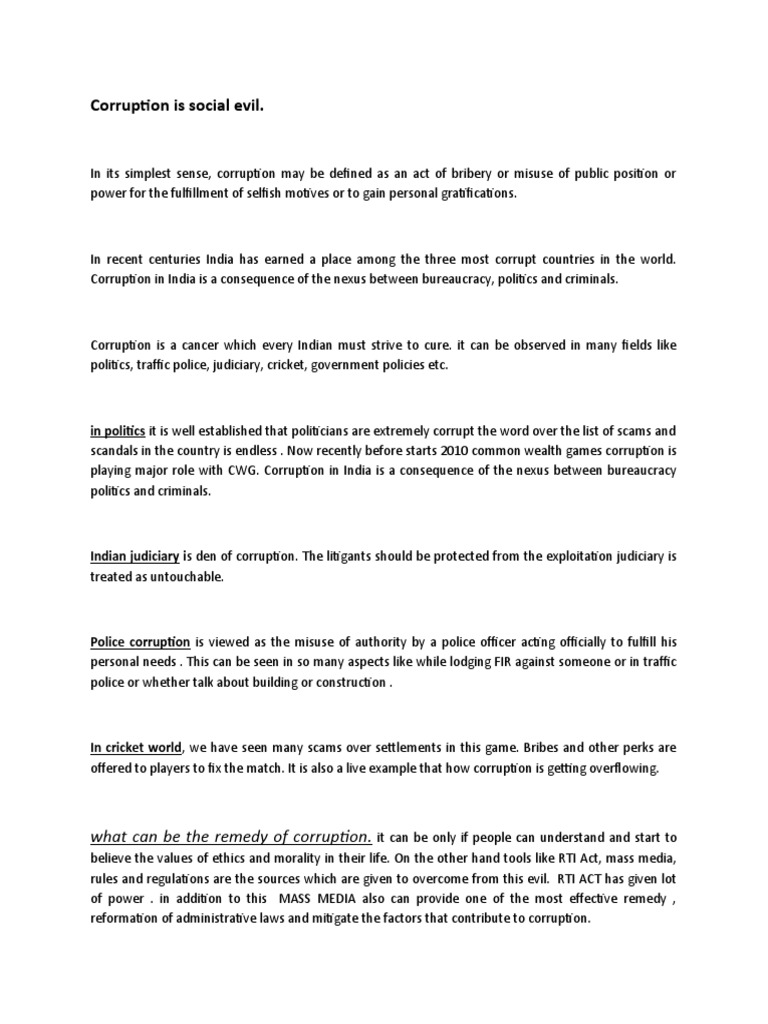 Corruption | PDF | Corruption | Bribery