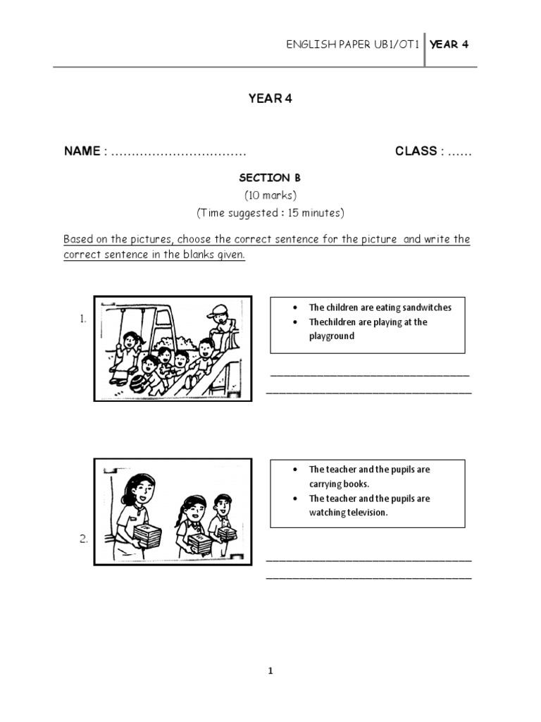 Exercises Year 4 | PDF