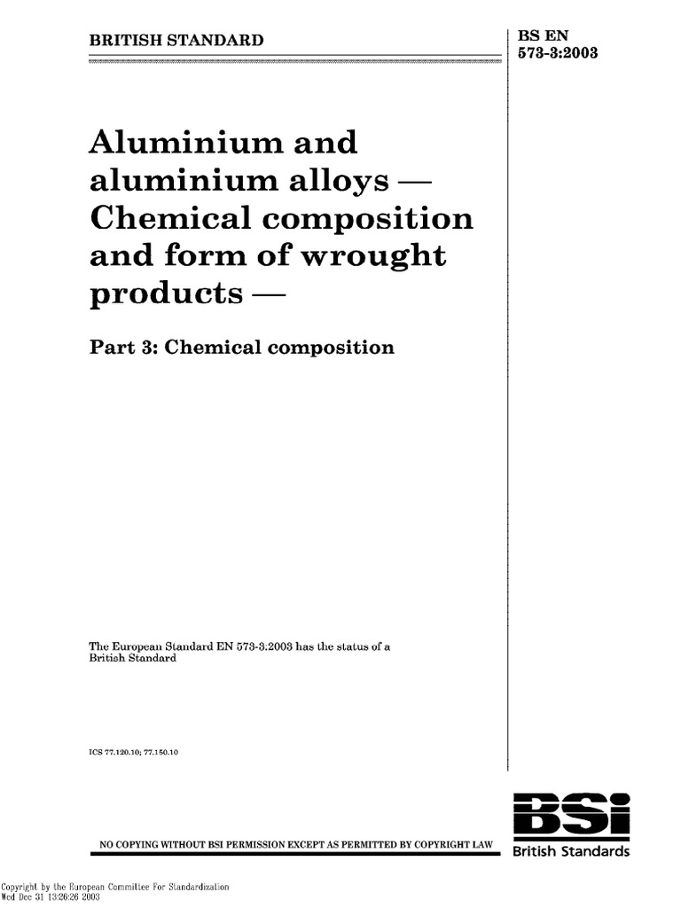 BS en 573 3 PDF | PDF