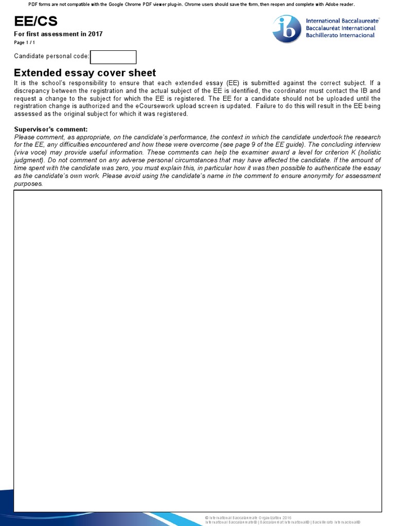 EE Supervisor Cover Sheet 2017 | PDF