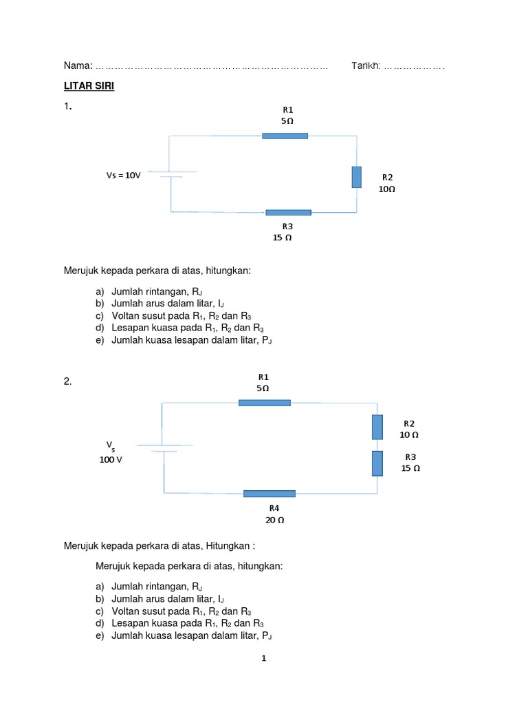 Latihan Teori Litar Siri Pdf