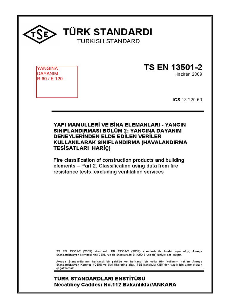 TS en 13501-2 PDF | PDF