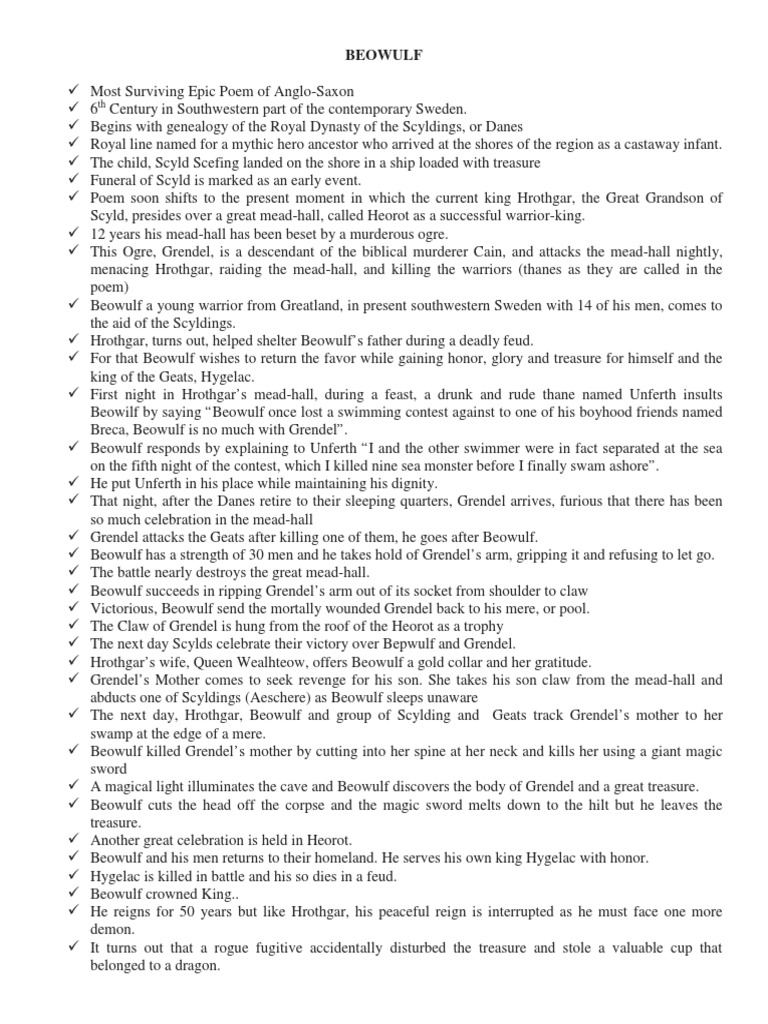 Beowulf | PDF | Beowulf | Germanic Heroic Legends
