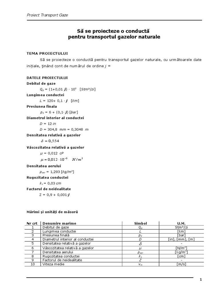 Proiect Transport Gaze 2018 | PDF