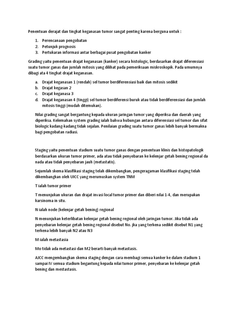 Staging Dan Grading | PDF