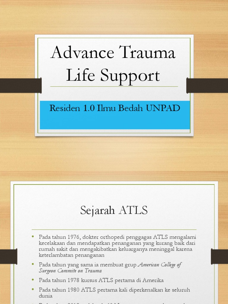 Panduan ATLS Edisi 10 untuk Residen | PDF