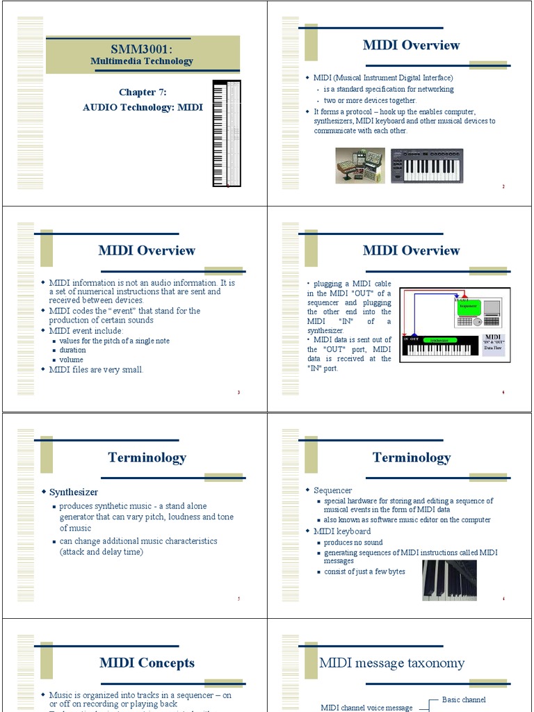 Lect07 Midi | PDF | Synthesizer | Computing