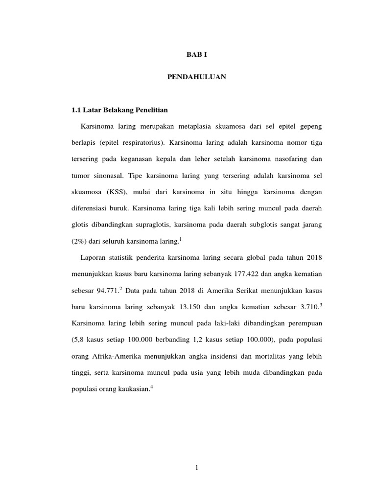 Kesintasan Kanker Laring 18-02-2019 | PDF