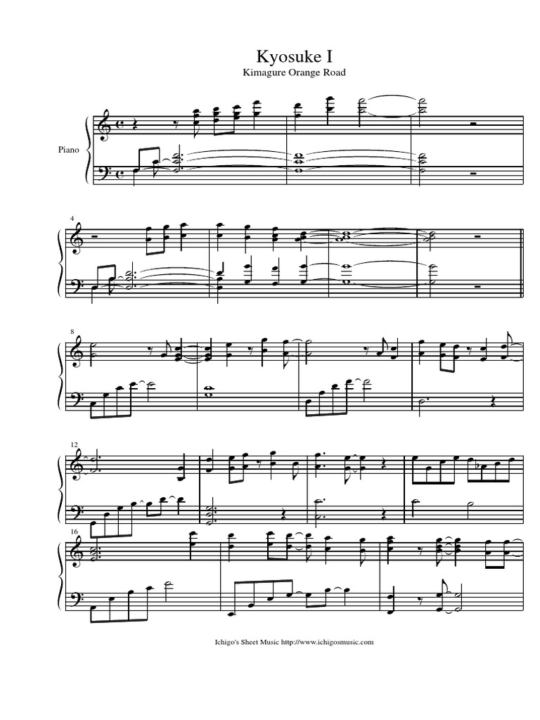 Kimagure Orange Road - Kyosuke I PDF | PDF