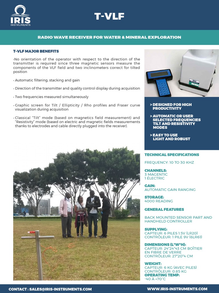 T-VLF: Radio Wave Receiver For Water & Mineral Exploration | PDF ...