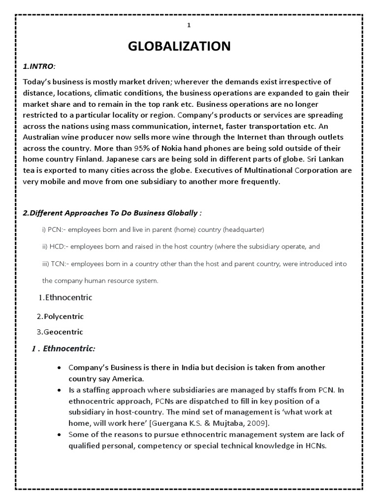Globalization | PDF | Multinational Corporation | Franchising