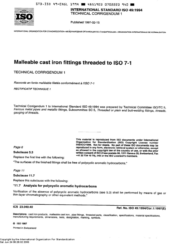 ISO 49 Standard | PDF | International Organization For Standardization ...