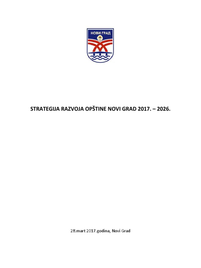Strategija Razvoja Opštine 2017-2026 PDF | PDF
